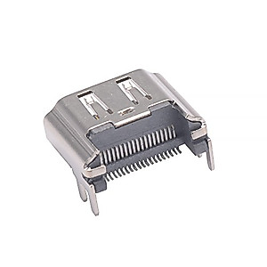 ACTMODZ 4x Repair Part HDMI Port Socket Interface Connector Replacement for PS4 Console - Screwdriver Included