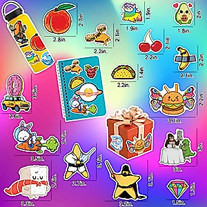 300pcs VSCO Stickers for Water Bottle, Cool Laptop Stickers for Kids Teens, Trendy Graffiti Cute Vinyl Aesthetic Waterproof Stickers Pack for Skateboard Luggage, Colorful Funny Stickers