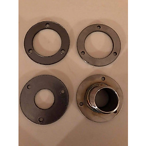 GenExhaust for Champion Generator 3-Hole Round #72 Cover Plate 1-1/2" Steel Exhaust Extension 2 Foot Length