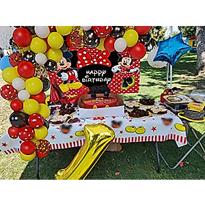 WRQ Baby Shower Mouse Party Backdrop Boys and Girls Photography Background 1 Birthday Birthday Party Decoration Supplies 7x5ft