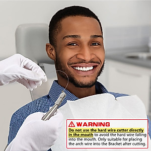 Braces Wire Cutter Hard Wire Cutter Pliers Wire Cutters Braces Stainless Steel Brace Removal Tooth Pulling Kit Tool for Cutting Titanium Alloy Archwire (Distal End Cutter, 1 Pack)