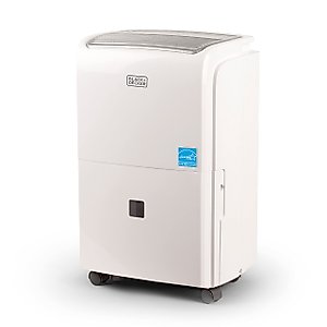 BLACK+DECKER 4500 Sq. Ft. Dehumidifier for Extra Large Spaces and Basements, Energy Star Certified, BDT50WTB,White
