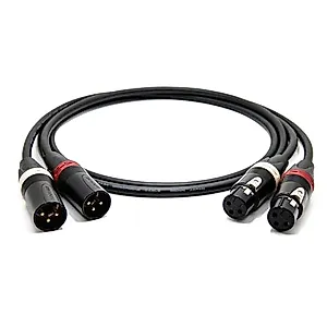 enoaudio Mogami 2534 Quad Pair (L,R) Cable | Neutrik XLR Female - XLR Male | HiFi - 4.92 ft / 1.5 m