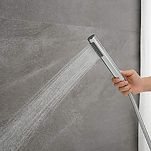 Artiqua Freestanding Tub Filler Bathtub Faucet Chrome Single Handle Floor Mounted Faucets with Handheld Shower