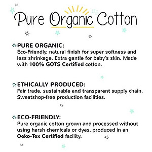 Lamaze Baby Girl's Organic 5 Pack Shortsleeve Bodysuits Pants, pink, 6M