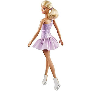 Barbie Figure Skater Doll Dressed in Purple Outfit