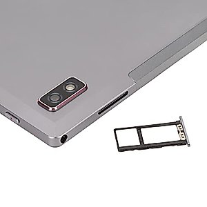 Android 12 10.1 Inch Tablet, 8+128GB Tablet, with Dual SIM Card Slots, 8MP+13MP Camera, Octa Core Processor with WiFi BT 6800mAH Battery, Grey