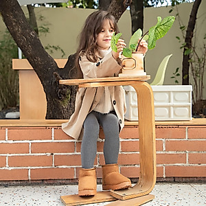 MK MATT KEELY Winter Boots Boys Girls Soft Warm Shoes Toddler Black Snow Boots 10 Toddler Khaki