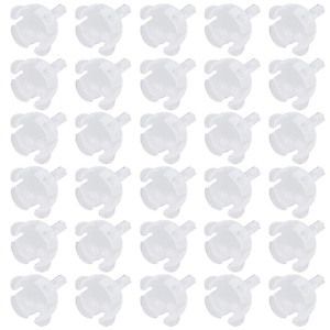 Milisten 50pcs Clear Chocolates Box Holder Candy Bouquet Wrapper Cups Clear Chocolate Flower Stem Fixed Base Candy Truffle Cup Holder