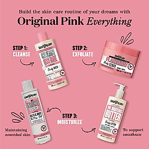 Soap & Glory Original Pink The Scrub Of Your Life Exfoliating Body Scrub - Smoothing & Buffing Body Scrub - Rose & Bergamot Body Polish - Brightening Body Scrub with Shea Butter & Vitamin E (200ml)