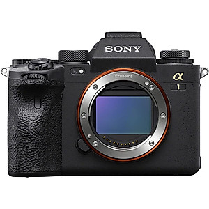 Sony a1 Mirrorless Camera (ILCE-1/B) + 64GB Memory Card + Bag + Flex Tripod + Hand Strap + Memory Wallet + Cap Keeper + Cleaning Kit (Renewed)