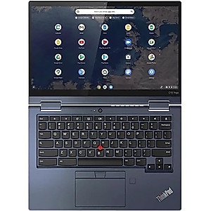 Lenovo ThinkPad C13 Yoga Chromebook Enterprise, AMD Ryzen 7 3700C, Radeon Graphics, 16GB RAM, 256GB Storage, 13.3" FHD Touch Display, Chrome OS with Chrome Enterprise Upgrade, 20UX001SUS, Abyss Blue