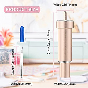 Premium Fine Point Blade for Cricut, Fabric Bonded Blade and Housing, Cutting Blades Replacement for Maker 3/Maker/Explore 3/Explore Air 2/Air/One, Explore Maker - Gold