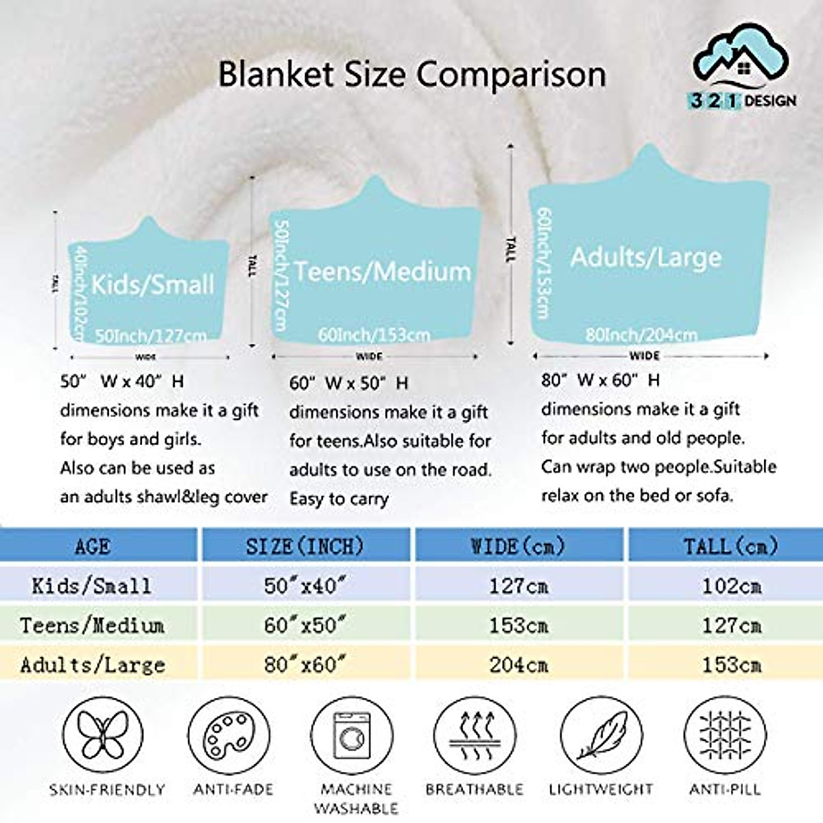 321DESIGN Ramen Noodles Beef Flavor Noodle Soup Wearable Blanket Fleece Hooded Robe Cloak Throw Quilt Poncho Microfiber Sherpa Plush Warm Wrap Multiple-Size Cape Kids Size 50 x 40 Inch