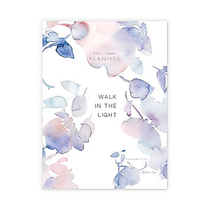 Legacy Walk The Faith Purple 8 x 6 Paper 2023-2024 Seeds of Grace Soft Cover Planner