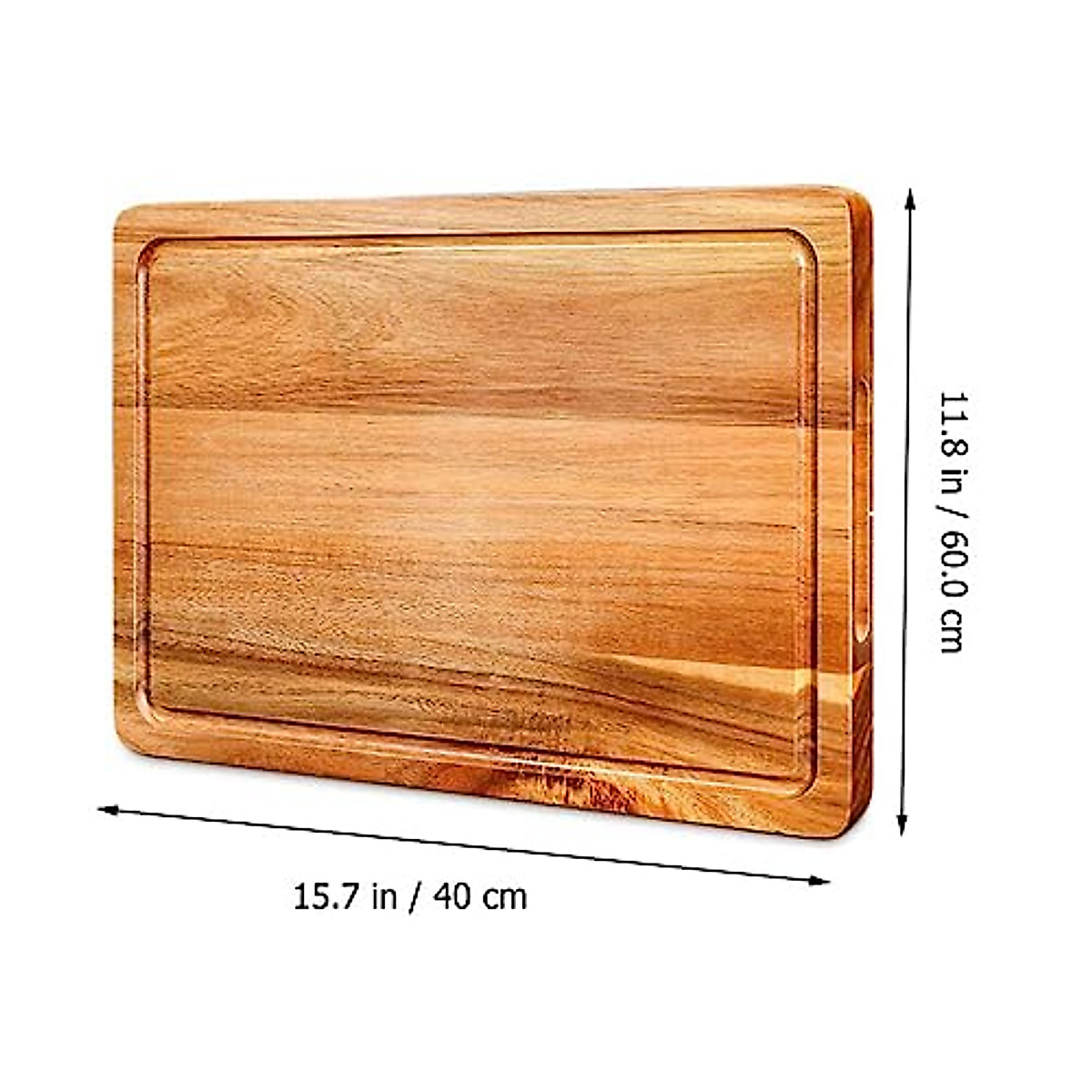 Kichvoe Wood Cutting Board Paddle Charcuterie Boards Kitchen Chopping Boards Food Tray Cheese Bread Pizza Snack Serving Plate for Meat Vegetables Fruit Bread 40X30X2cm