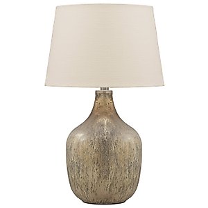Signature Design by Ashley Mari Contemporary 27.75" Mercury Glass Table Lamp, Gray & Gold