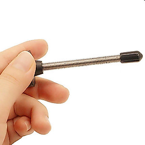 50pcs Screw Thread Protectors 2mm ID Rubber Round End Cap Cover Flexible Tube Caps Tubing Tip, 15 mm Long (Black，Inner Dia 2mm)