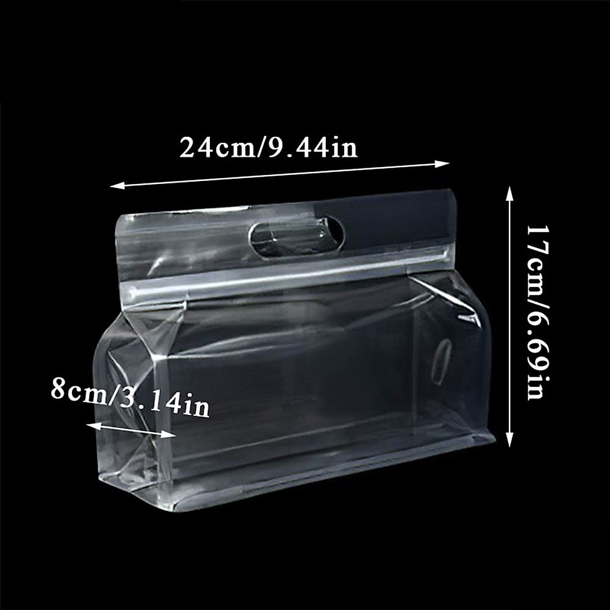 Reusable Airtight Food Storage Bags - large capacity,Great for Dry Food Storage Cookies,Candy,Coffee, Tea, Cereal,Flour & Sugar - Resealable Clear Party Favor Treat Bags Pouches -Standable 10pcs