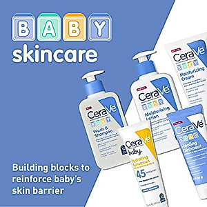 CeraVe Baby Cream | Gentle Moisturizing Cream with Ceramides | Fragrance, Paraben, Dye & Phthalates Free | Rich & Non-Greasy Feel | Gentle Baby Skin Care | 8 Ounce