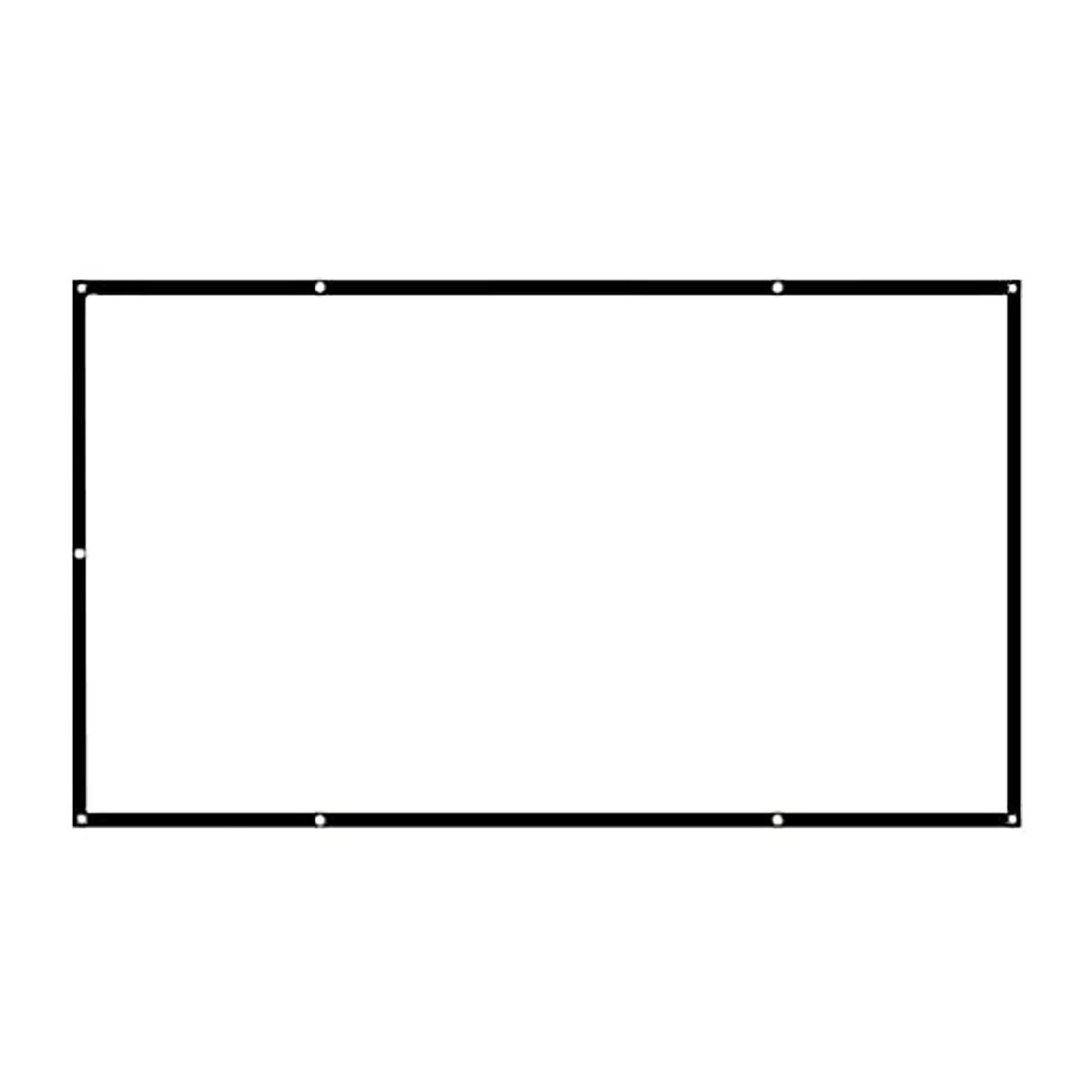 FMOGE Projector Simple Curtain Home Outdoor KTV Office Home Theater Portable 3D HD Projector Screen (Size : 150 inch)