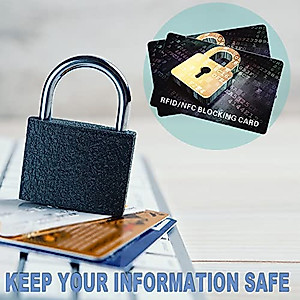 8 Pieces RFID Blocking Cards, NFC Contactless Cards Protection, Credit Card Protector Contactless for Credit Cards, ID Cards, Passport (8 pcs)