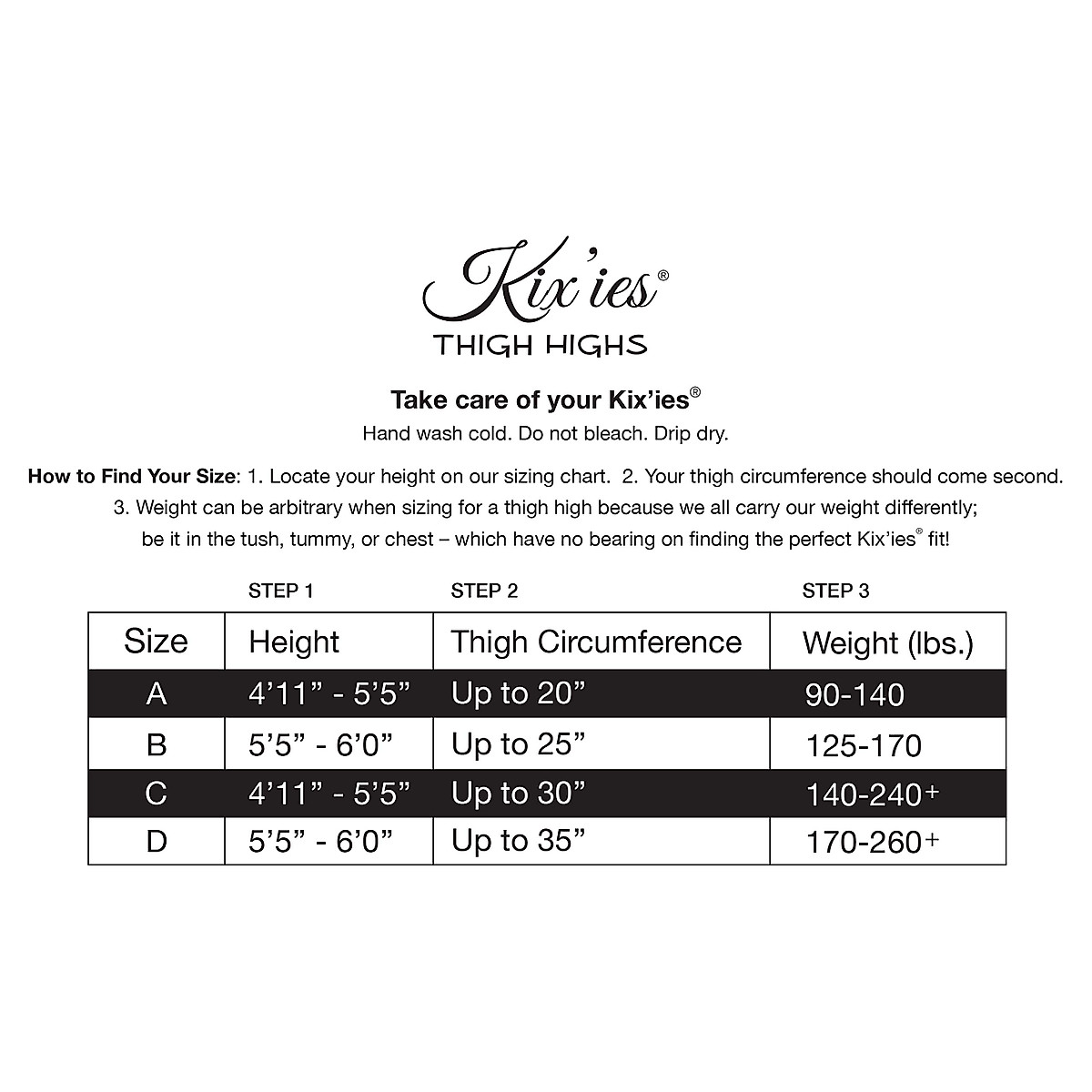 Kix'ies Thigh Highs | Thigh High Womens Stockings with No Slip Grip Stay Ups Thigh Bands | Womens Thigh High Stockings | Sexy Thigh High Stockings & Lingerie for Women (Dana Lynn Black | 1303D)