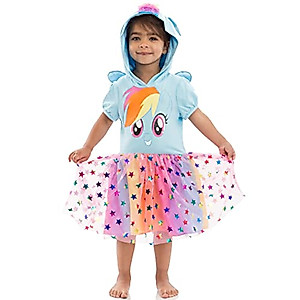 My Little Pony Toddler Girls Costume Short Sleeve Dress Blue 5T