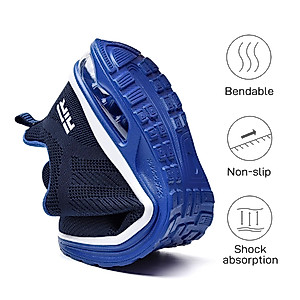 Lamincoa Womens Air Running Shoes Athletic Gym Workout Walking Shoes Sneakers for Women Black-Blue 10