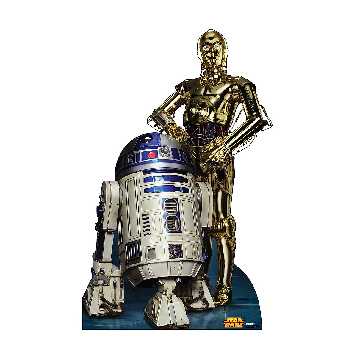 Advanced Graphics R2D2 & C3PO Life Size Cardboard Cutout Standup - Star Wars Classics Retouched