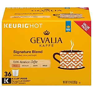 Gevalia Signature Blend Mild Roast K-Cup Coffee Pods (36 Pods)