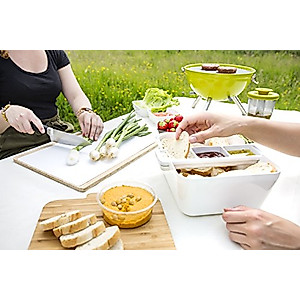 Tomorrow's Kitchen Disposable Cutting Board, 13.8" x 9.8" x 0.3", Clear