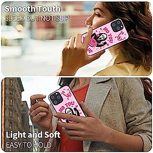 TOLUOHU Compatible with iPhone 13 Pro Max Phone Case Cute Cartoon Skull Skeleton Design for Women Girls Teens, 3D Cases Soft Silicone Fashion Cool Protective Case for iPhone 13 Pro Max 6.7" - Pink