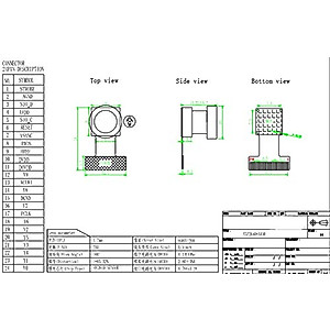 Taidacent ESP32 ESP32-CAM ESP32CAM OV2640 CMOS FPC Wide Range Camera Module Wide Angle Night Vision 150 Degree 2 Million Pixel 24 Pin