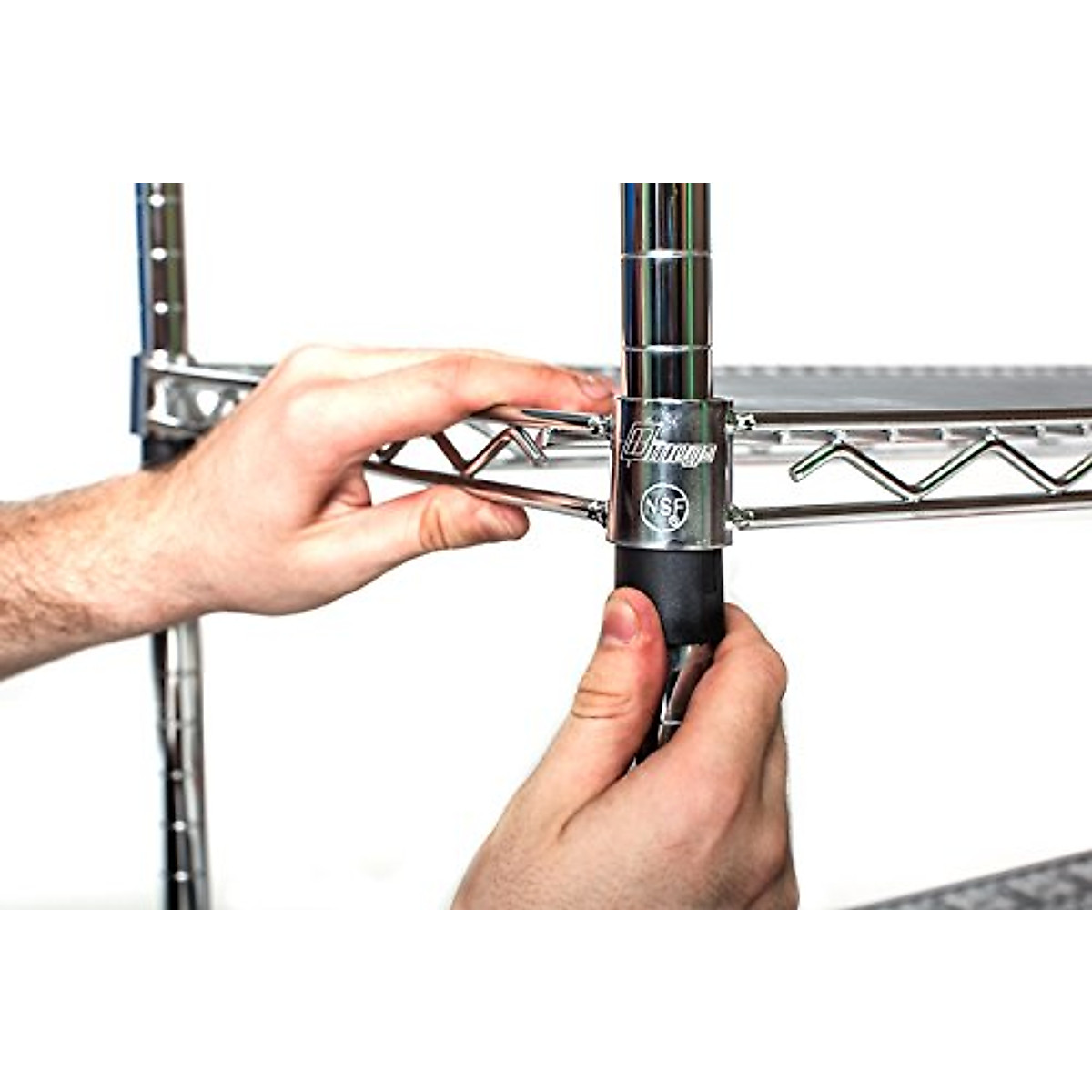 Omega 24" Deep x 30" Wide x 54" High 5 Tier Chrome Starter Shelving Unit