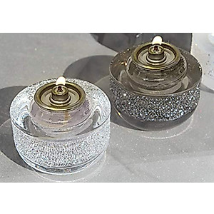 Hyoola Oil Candles - 8 Hour Liquid Candles - Disposable Liquid Paraffin Tea Lights - 24 Pack - for Restaurant Tables and Emergency Candles