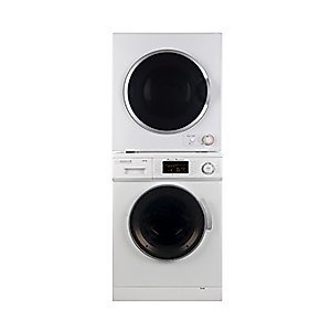 Equator 110V Compact Laundry Centre 1.6 cf Washer+Vented 3.5 cf Auto/Time Dryer