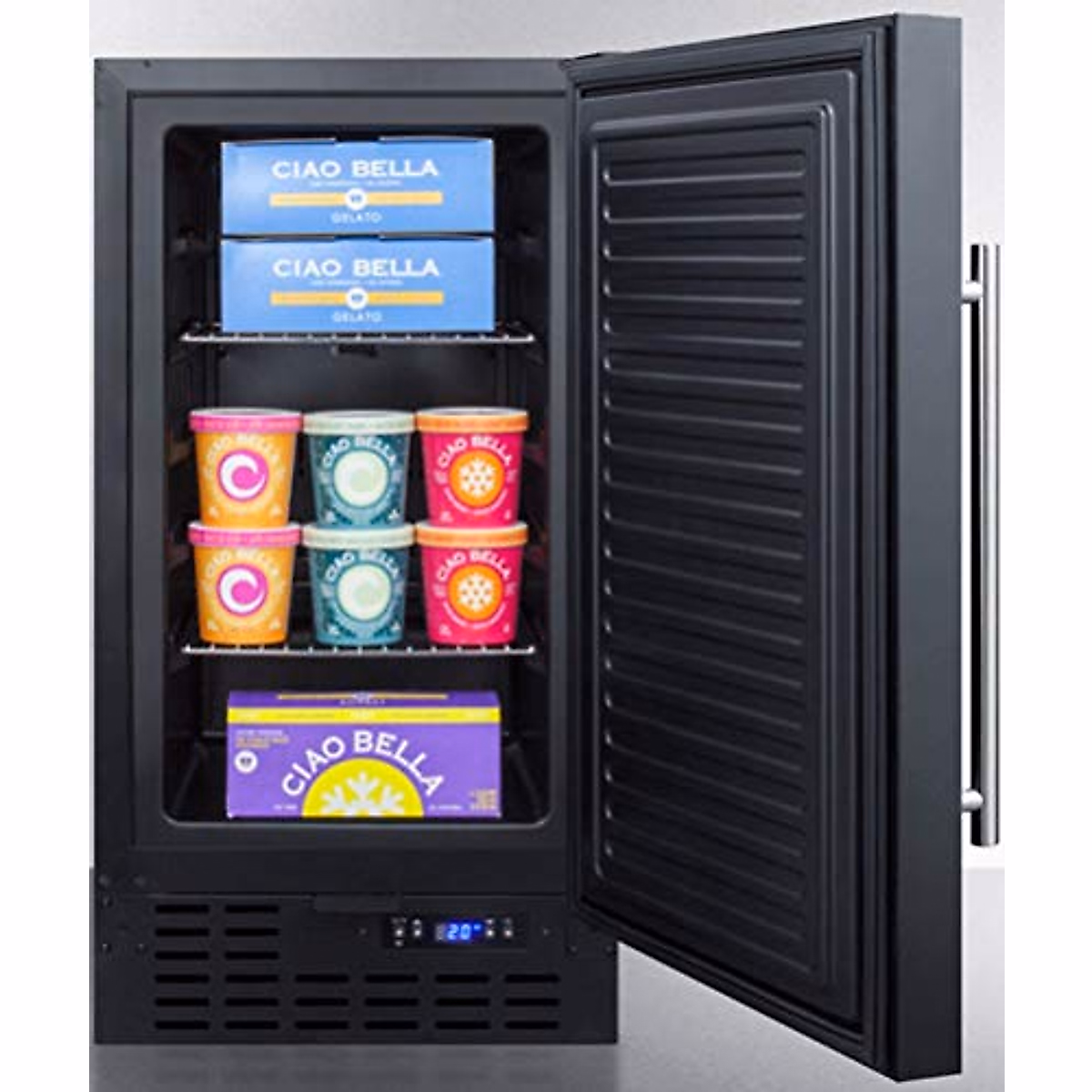 Summit SCFF1842 Upright Freezer, Black