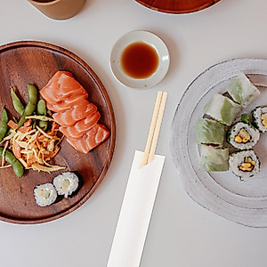 Garneck 100Pcs Chopsticks Paper Bag Cutlery Paper Pocket Pouch Chopsticks Packing Sleeves Flatware Spoon Wrapping Bag for Home Shop White