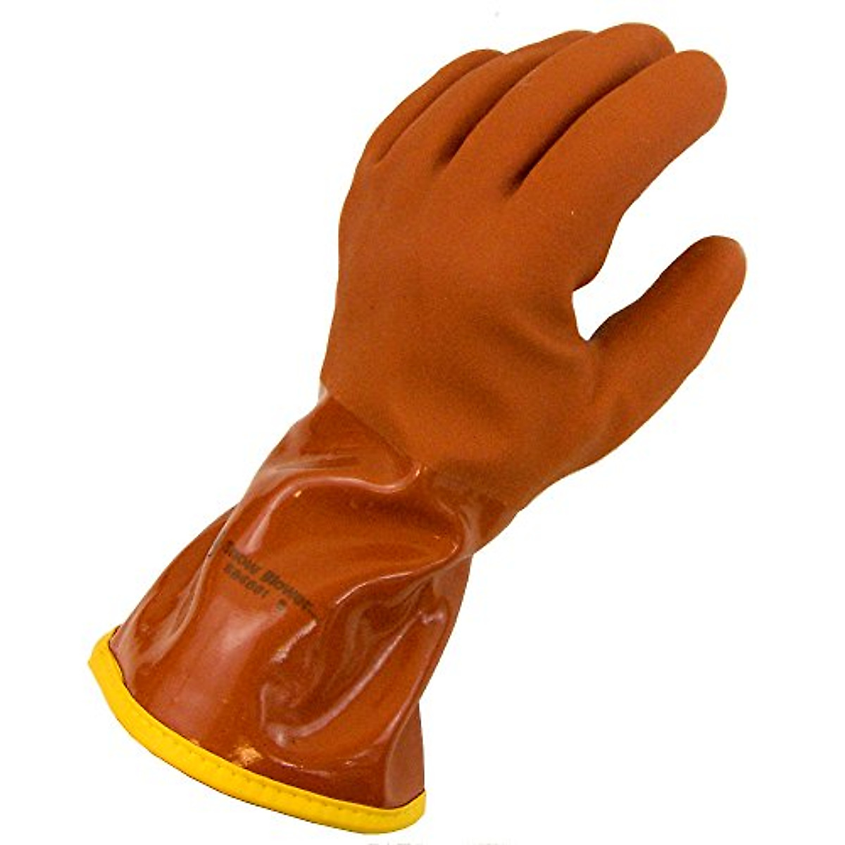 Bellingham SB4601L Snow Blower Insulated Gloves, 100% Waterproof Double-Dipped PVC Coating, Flexible to -4° Fahrenheit, Large,Orange