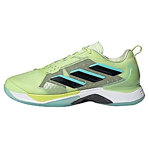adidas Women's Avacourt Tennis Shoe, Almost Lime/Black/Pulse Lime, 8