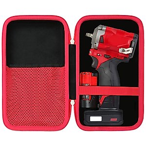 khanka Hard Storage Case Replacement for Milwaukee 2554-20 M12 Fuel Stubby 3/8" Impact Wrench, Case Only
