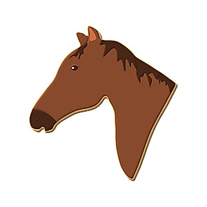 Horse Head Cookie Cutter 3.5 Inch - Made in the USA – Foose Cookie Cutters Tin Plated Steel Horse Head Cookie Mold