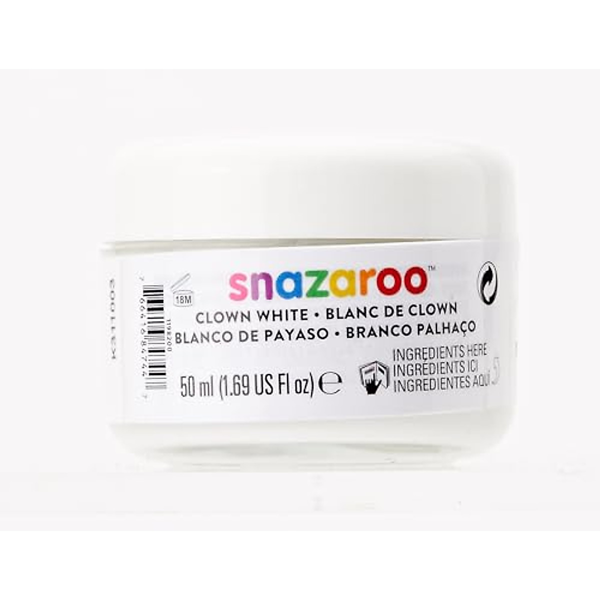 Snazaroo Face and Body Paint, Clown White, 50ml