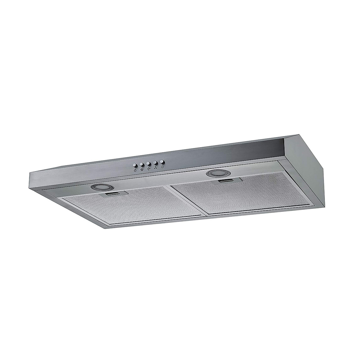 Winflo 30 In. Convertible Stainless Steel Under Cabinet Range Hood with Mesh filters and Charcoal Filters and Push Button Control