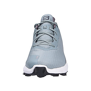 Salomon ALPHACROSS 3 Trail Running Shoes for Men, Trooper/White/Magnet, 10.5