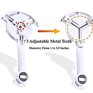 Jar Opener for Weak Hands Seniors Arthritis Bottle Cap Opener Lid Opener Labor-saving | Multifunctional | Adjustable | Anti-slip | Handheld (White)