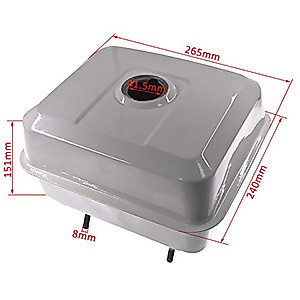 NAVARME Gas Fuel Tank for GX390 13HP GX340 11HP Honda Pressure Washer Chrome Gas Cap Fuel Filter