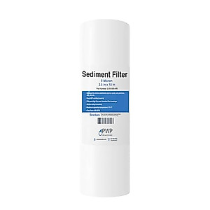 Sediment Melt Blown Water Filter Cartridge Standard 2.5x10" 5 Micron 25 Pack