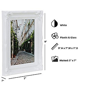 kieragrace KG Georgia Photo Frame - White, 5" x 7"